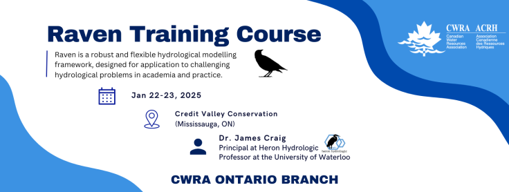 Jan 22-23, 2025: ON Branch: Raven Training Course - Canadian Water ...