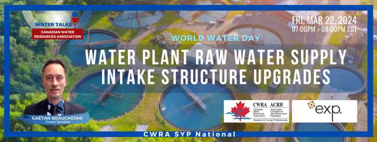 March 22, 2024: 7:00 PM ET: SYP Ottawa: Water Plant Raw Water Supply ...